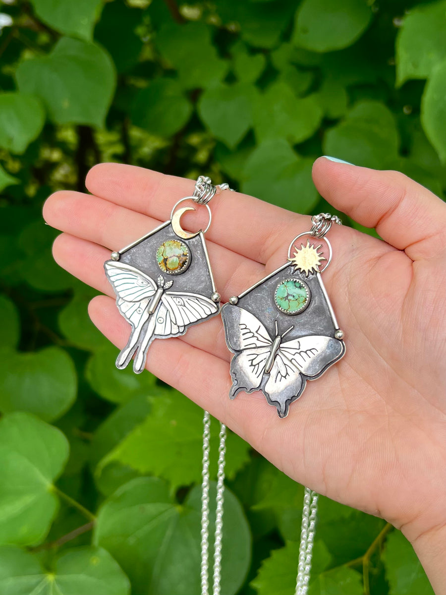 Soleil/Lune – Red Moth Jewelry